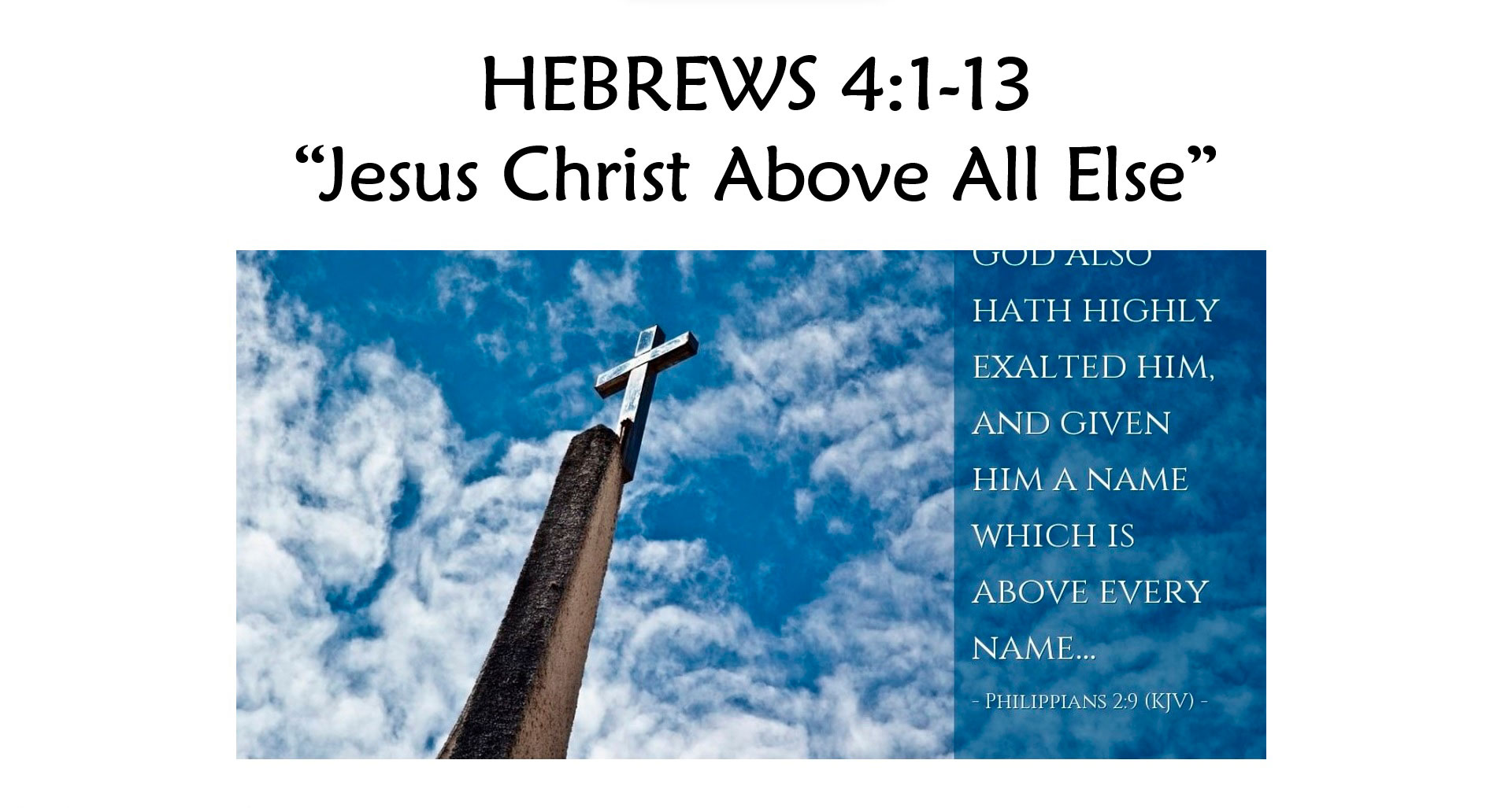 Hebrews Chapter 5 | Level Ground